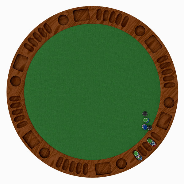 poker table 3d model