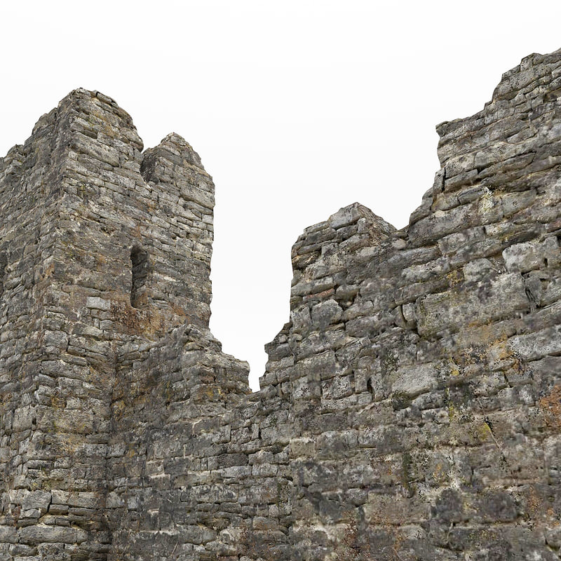 3d castle ruins model