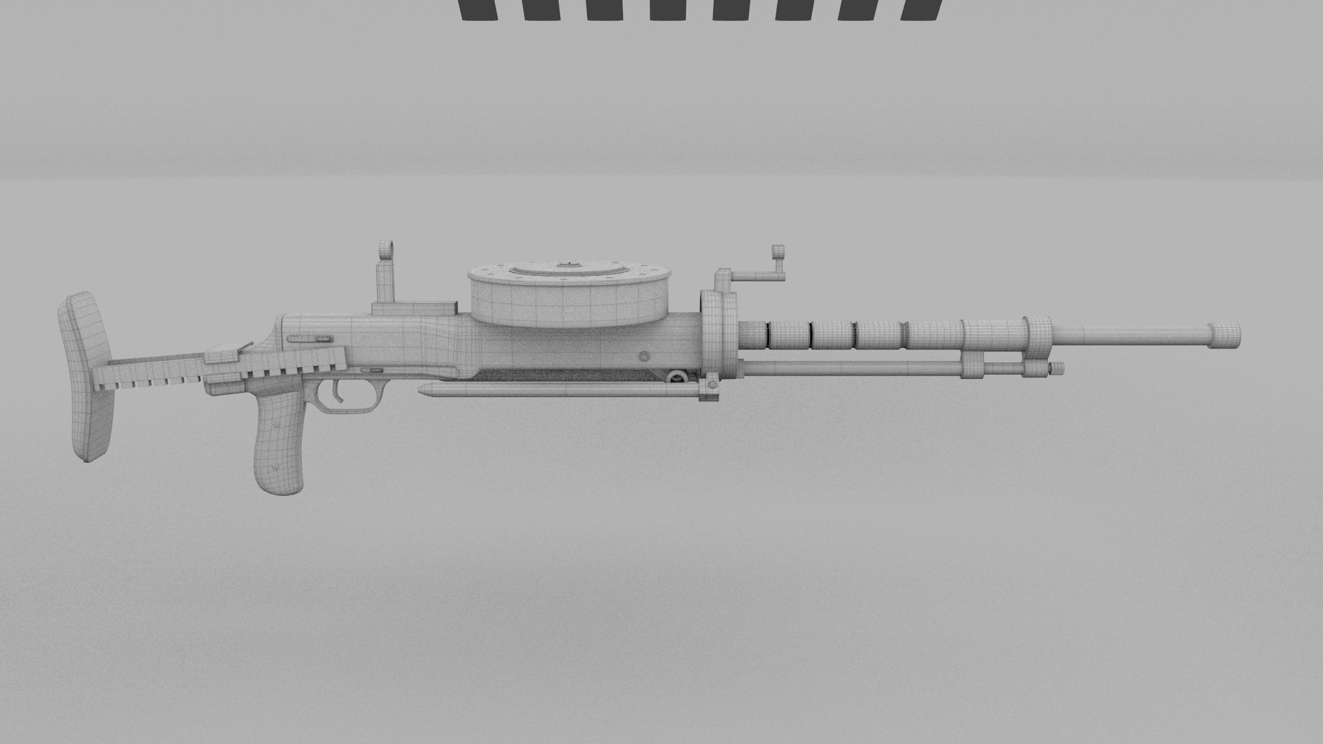 3d model degtyaryov dt machine gun