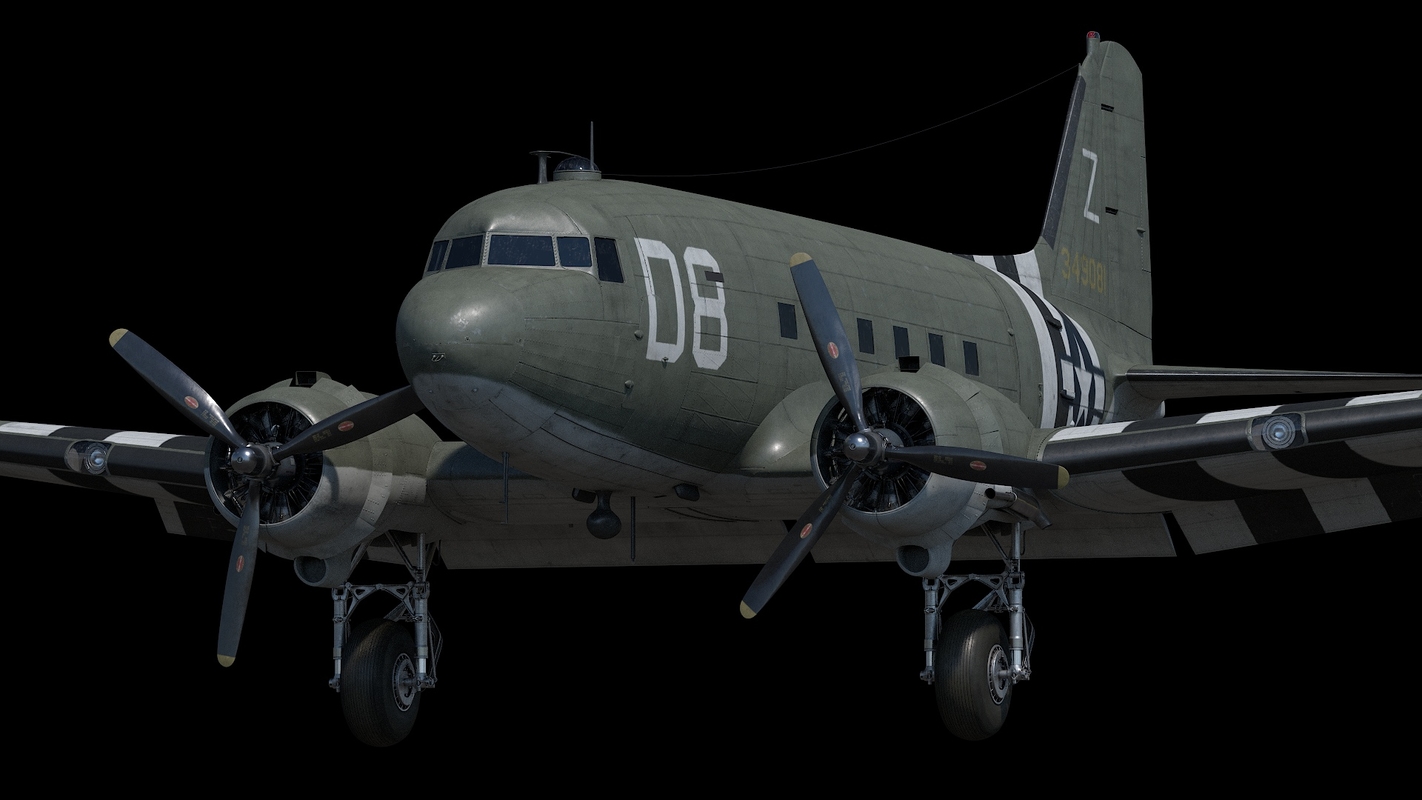 3d model douglas c-47 skytrain world s