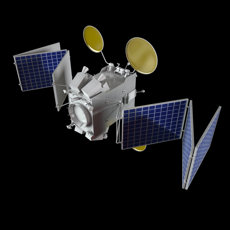 3d model russian artificial earth satellite