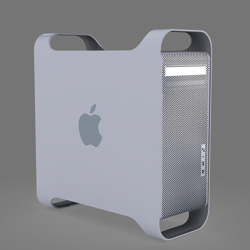 3d model of power mac g5
