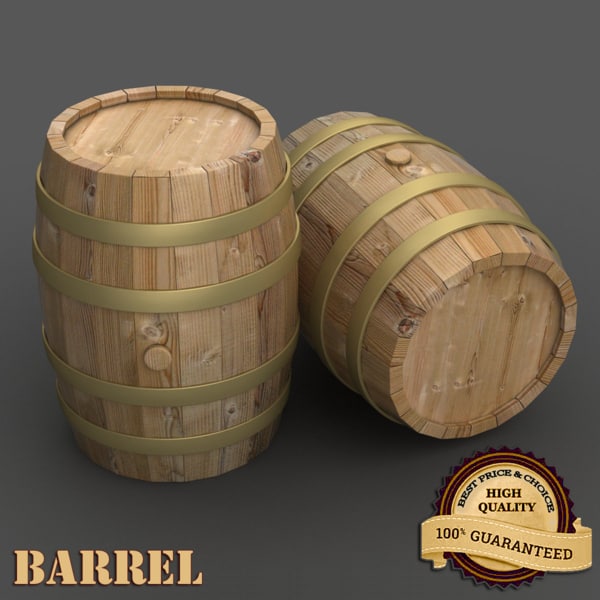 3d model of barrel realistic