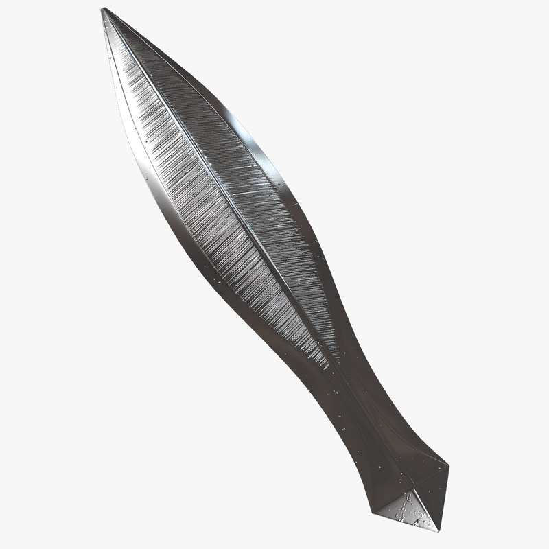 3d knife blade dagger model