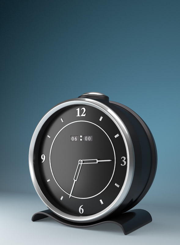 clock blender 3d 3ds