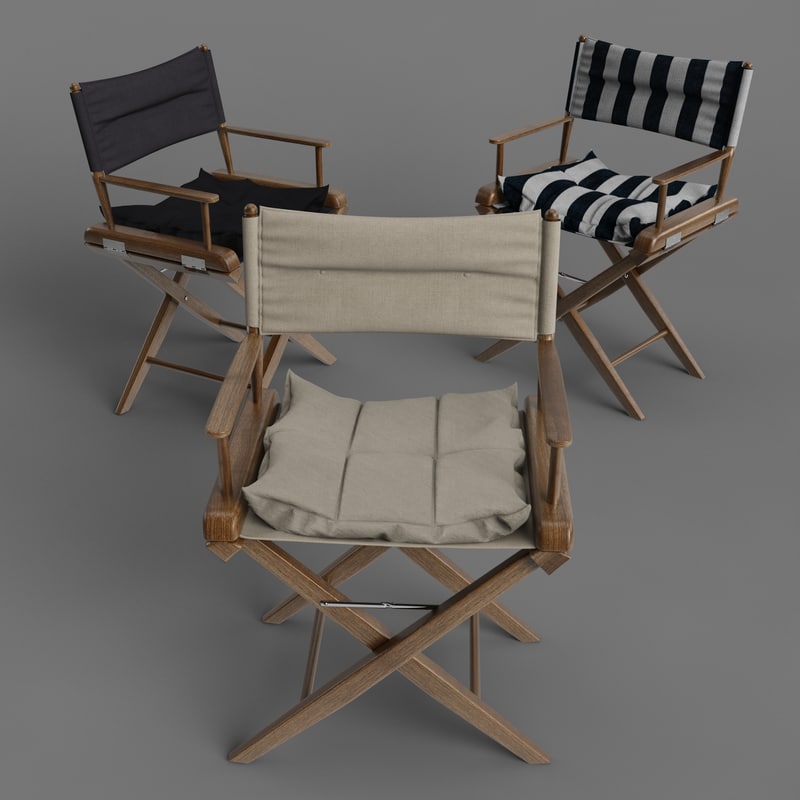 3d model onward trading directors chairs