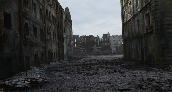 max ruined city ww2 warsaw