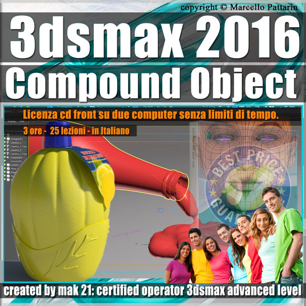 Training Text compound object 3ds