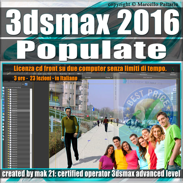 Training Text populate 3ds max