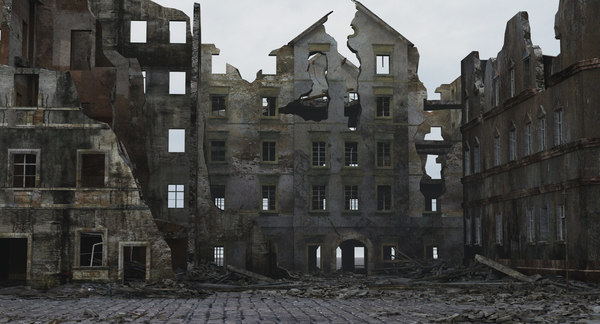 max ruined city ww2 warsaw