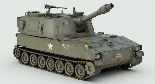 m108 howitzer 3d model