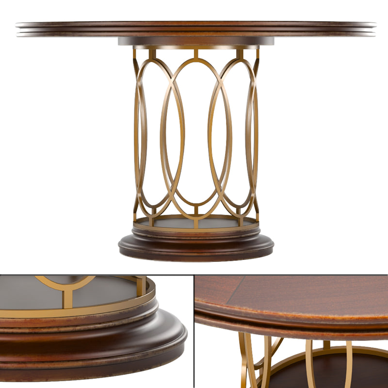 modelo 3d Avalon Heights - Mesa de pedestal Neo Deco - TurboSquid 984797