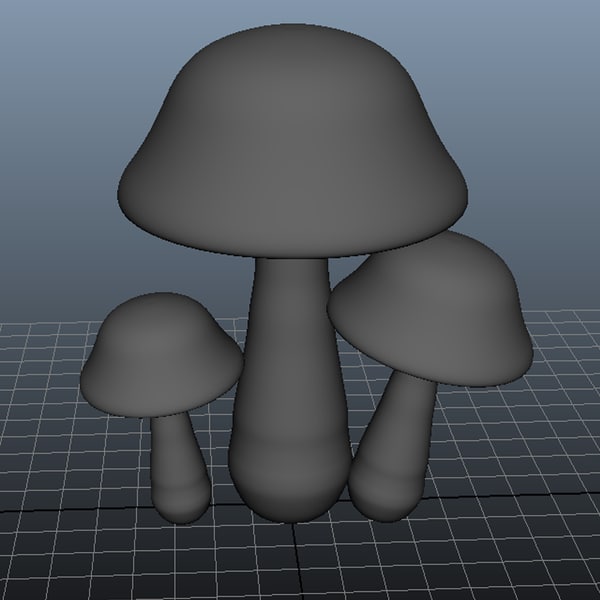 free obj model mushroom