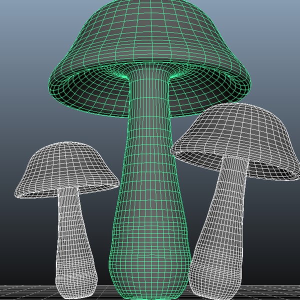 free obj model mushroom