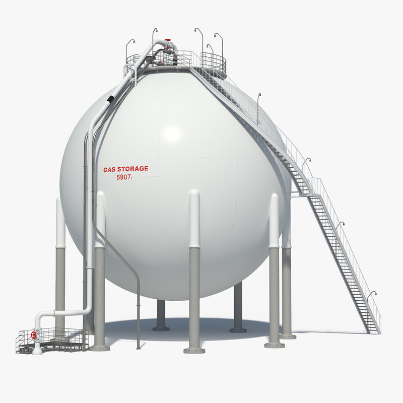 oil gas storage 3d fbx