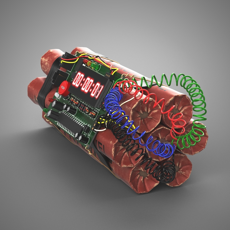 3d dynamite bomb