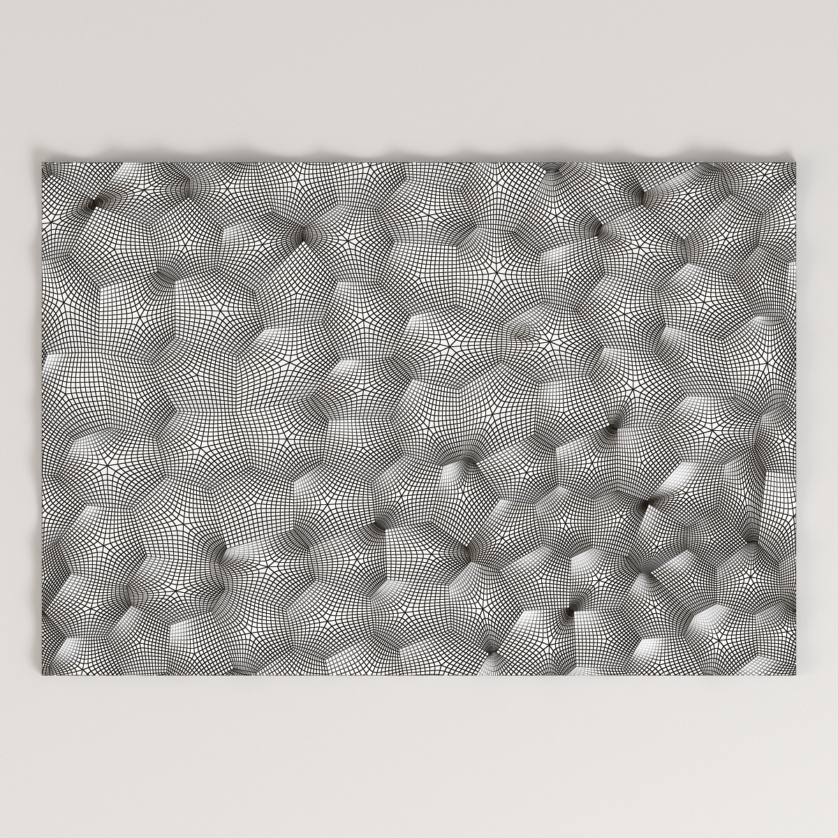 3d panel voronoi diagram model