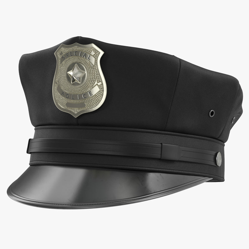 3d model special police hat