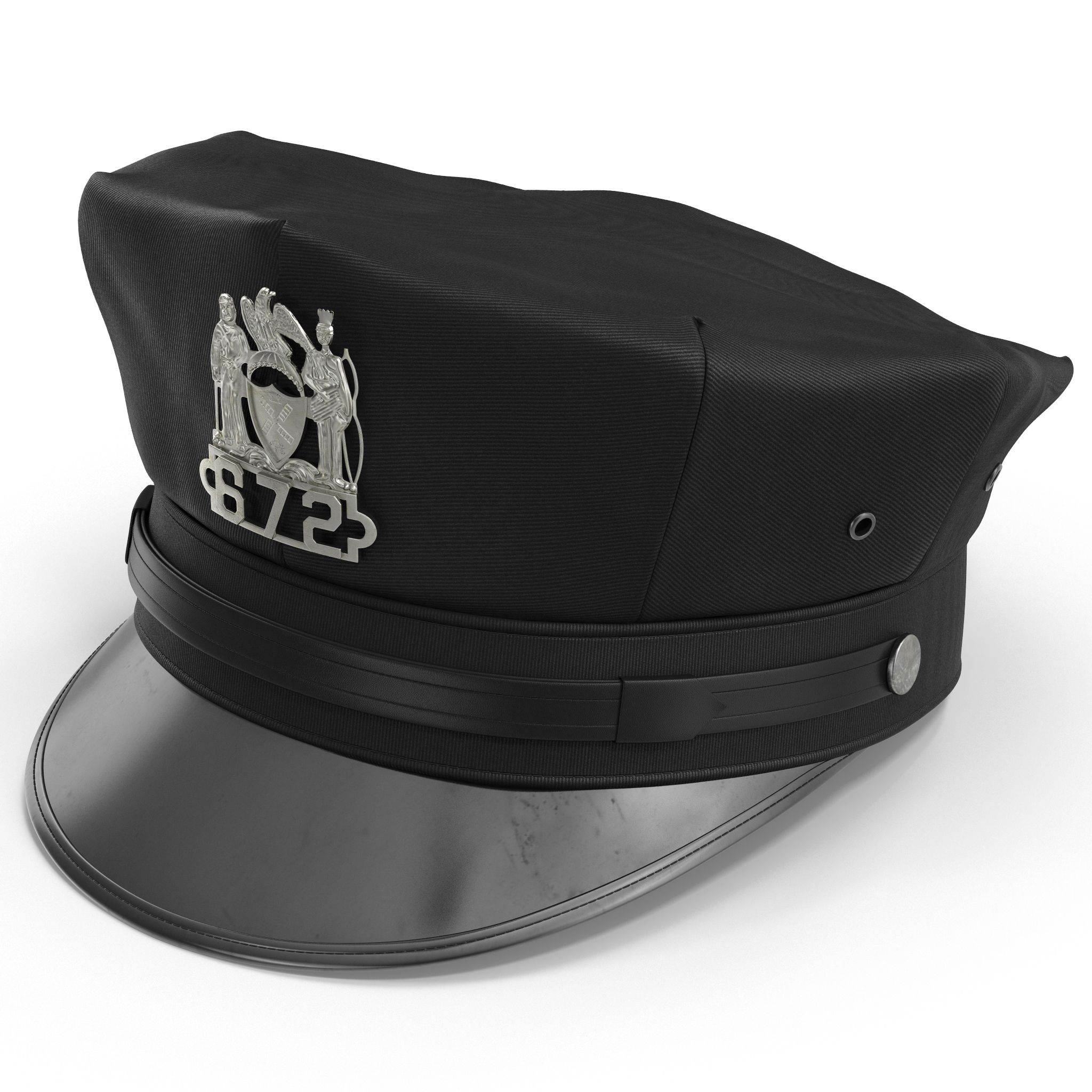 3d new york police hat model