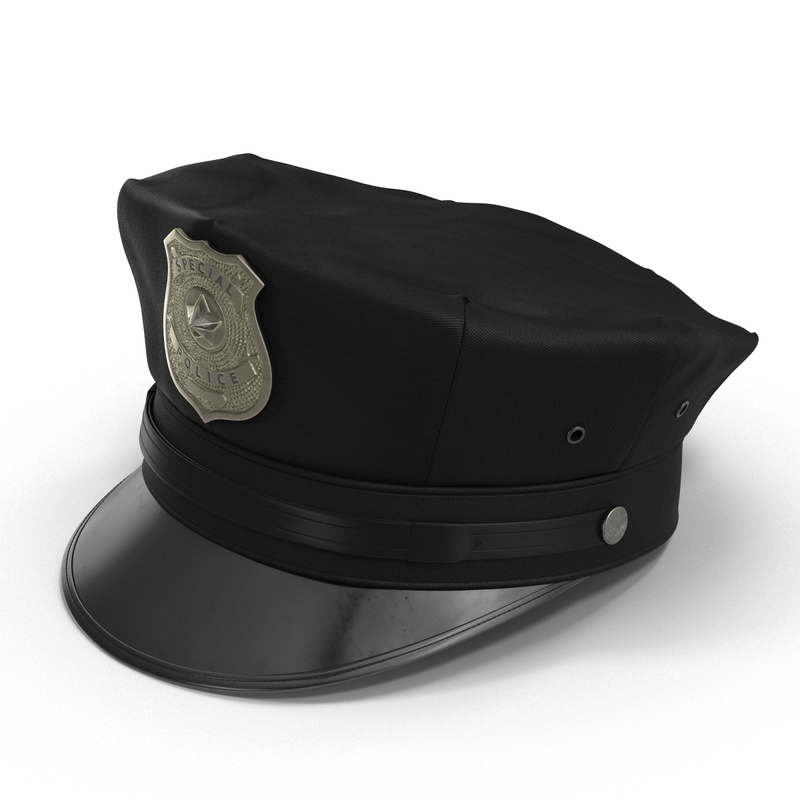 3d model special police hat