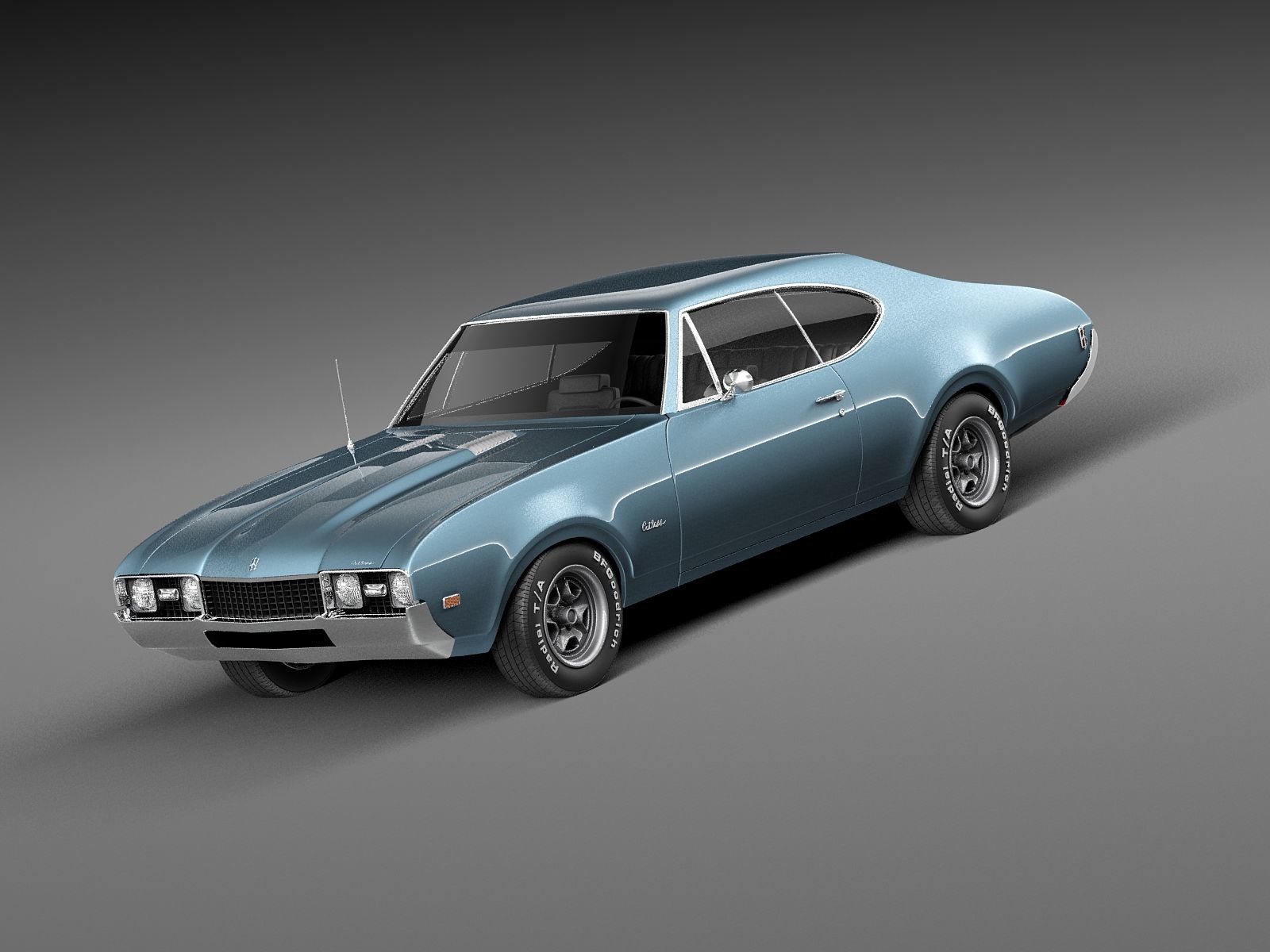 3d oldsmobile 442 cutlass 1968