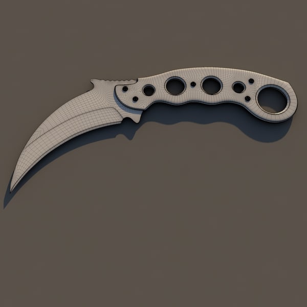 knife karambit print 3d 3ds