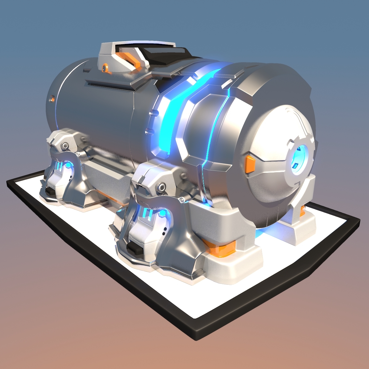 max futuristic sci-fi container