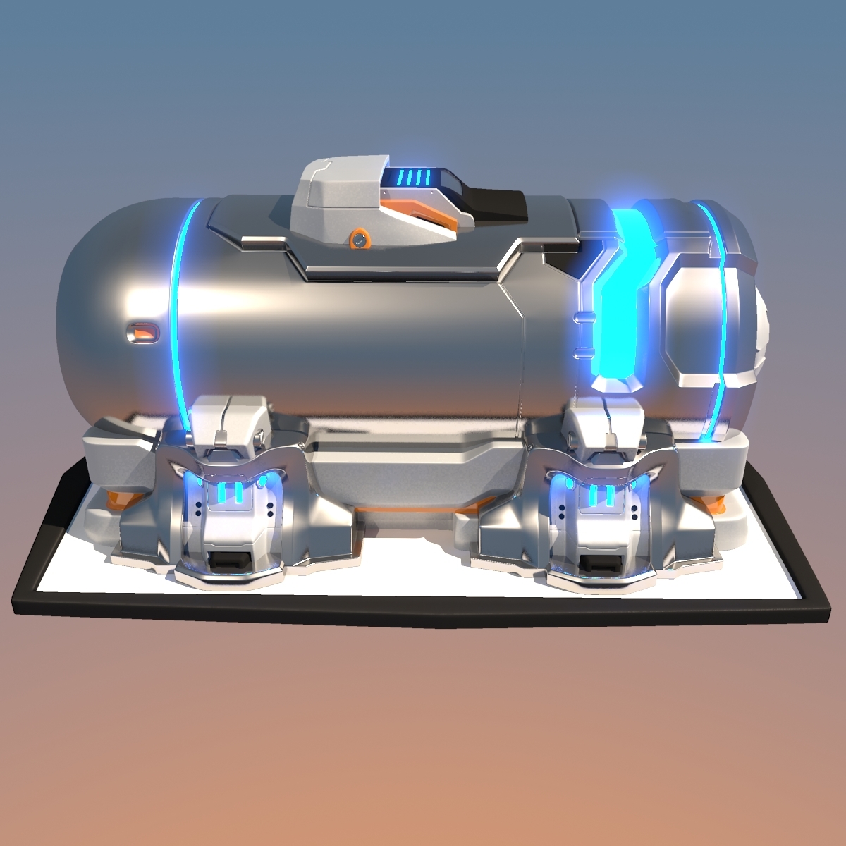 max futuristic sci-fi container