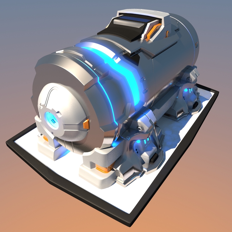 max futuristic sci-fi container