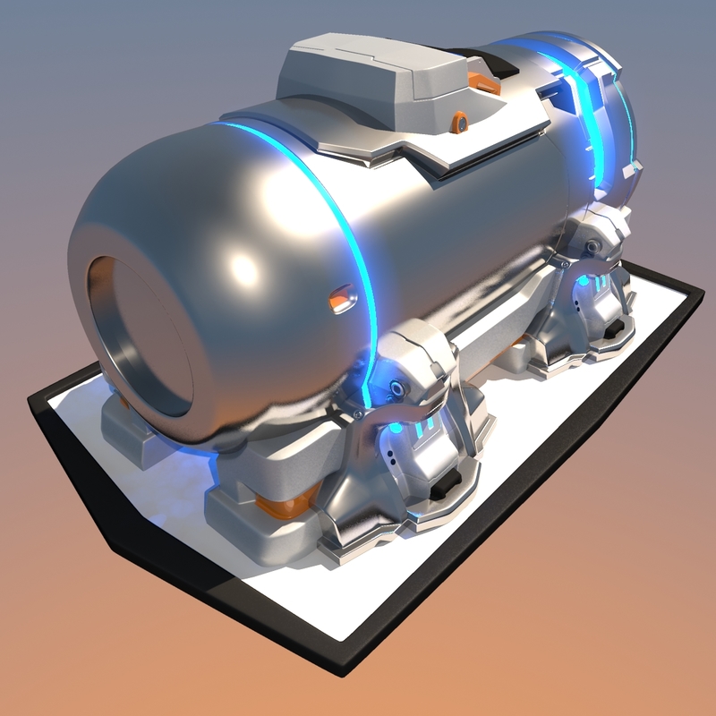 max futuristic sci-fi container