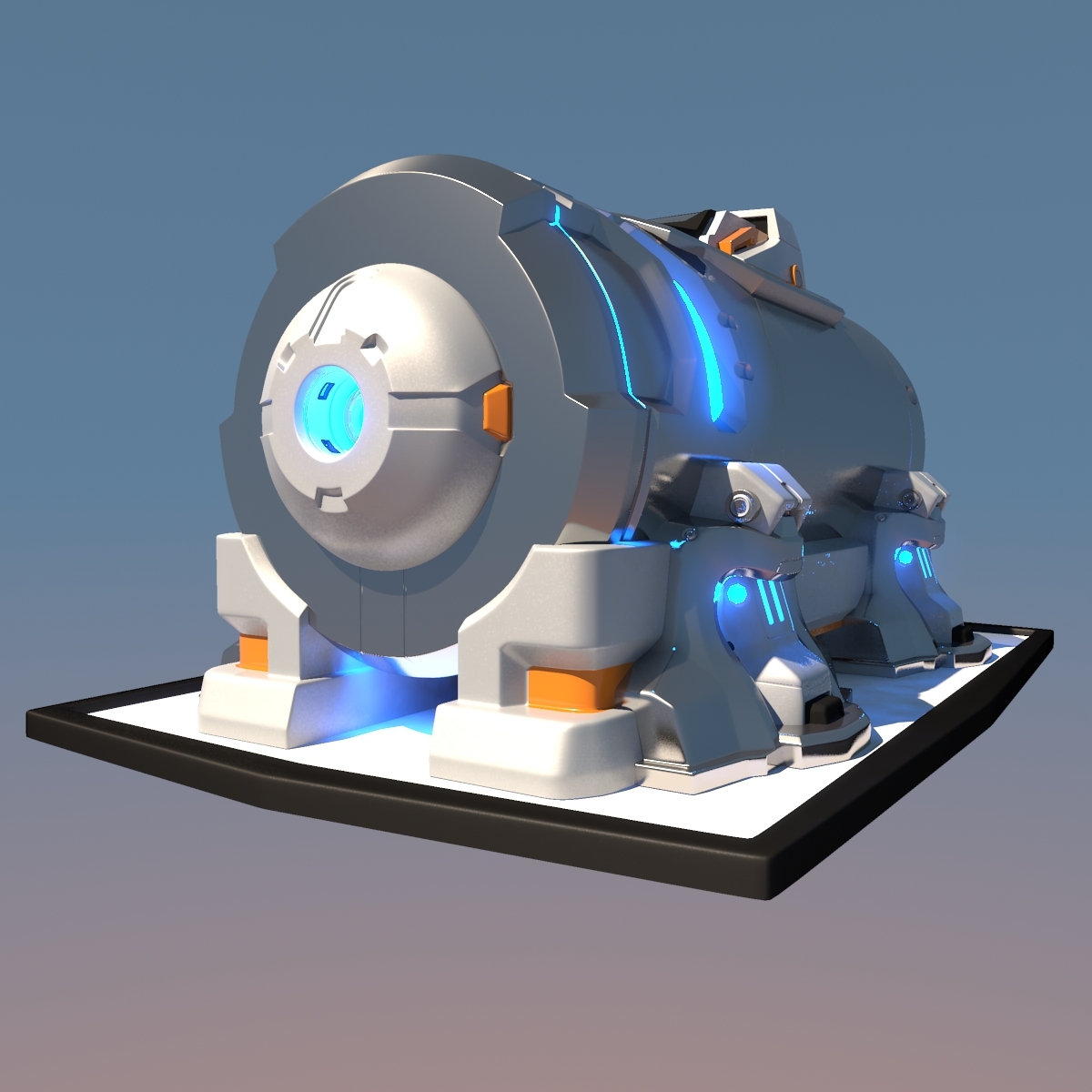 max futuristic sci-fi container