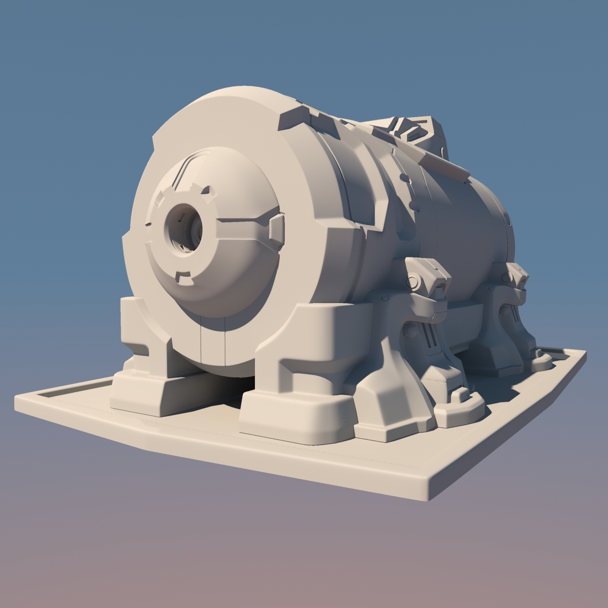 max futuristic sci-fi container