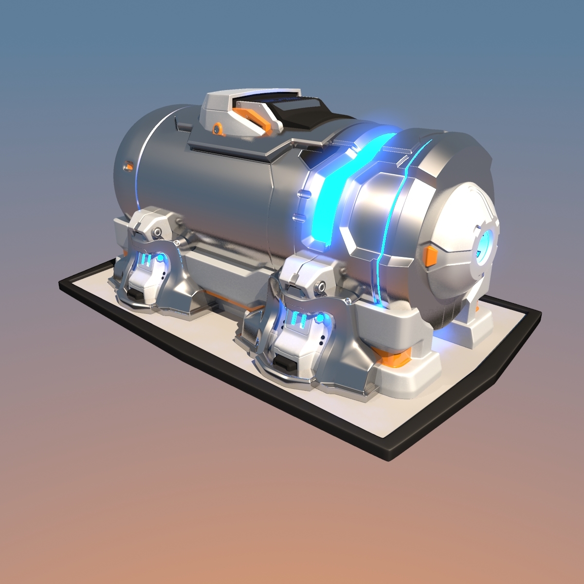 max futuristic sci-fi container