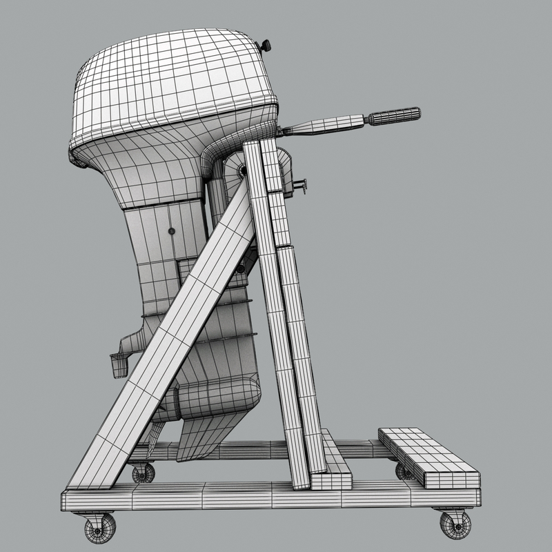 3d outboard engine stand