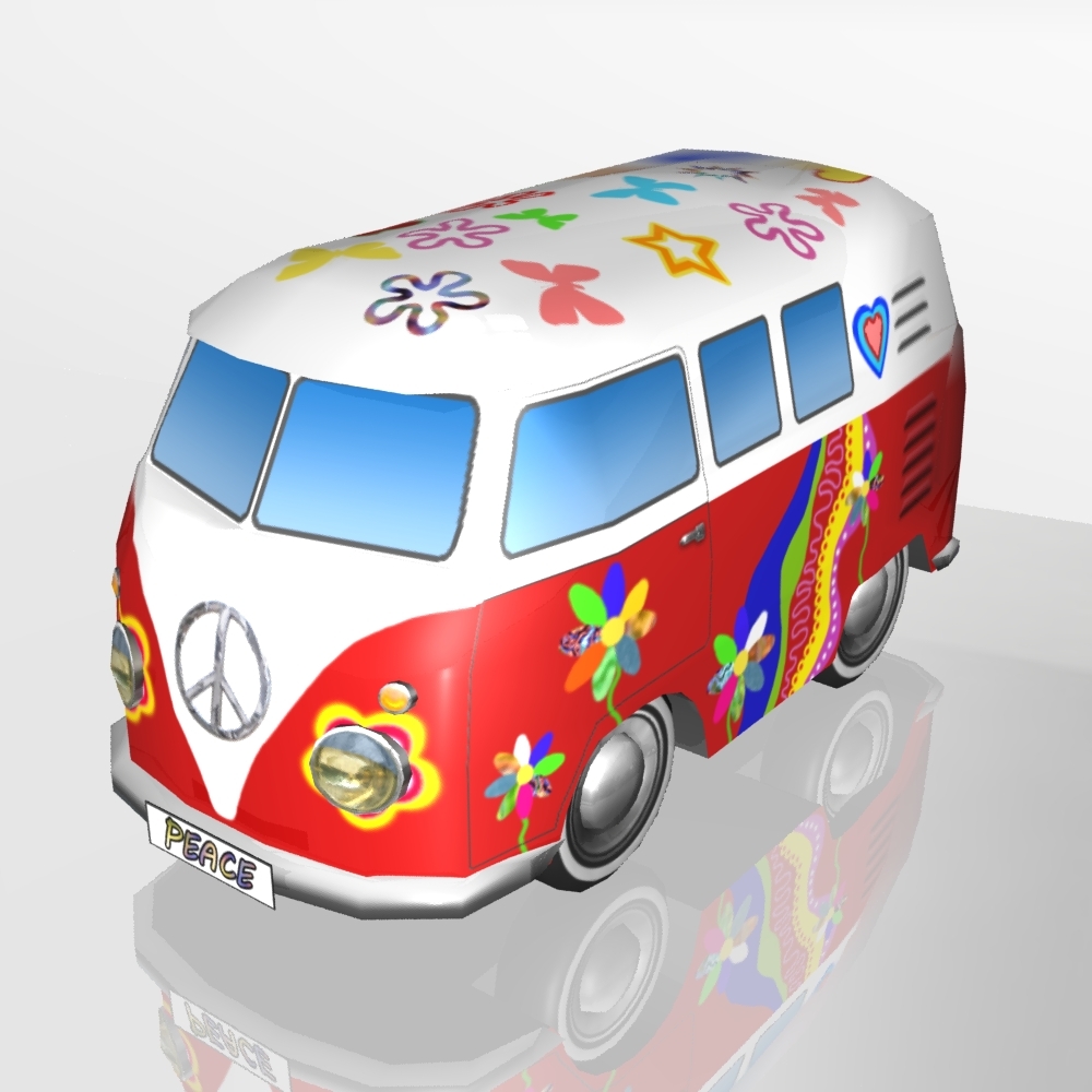 cartoon toy hippie-bus max