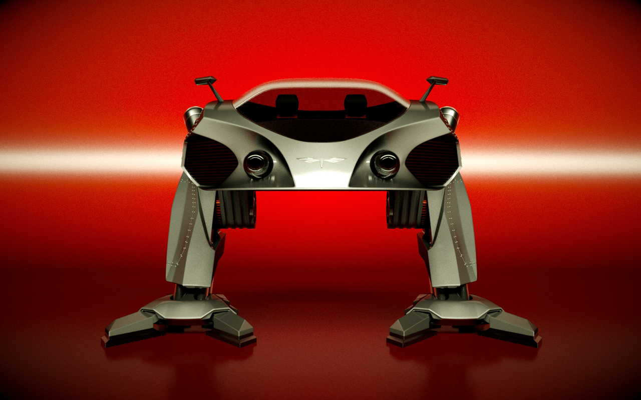 t robot rigged 3d max