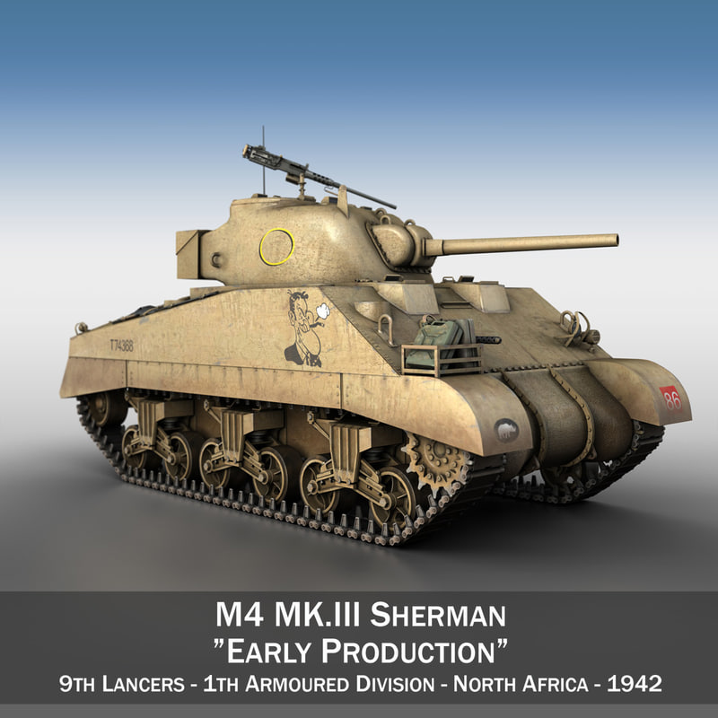 3d m4 sherman iii - model