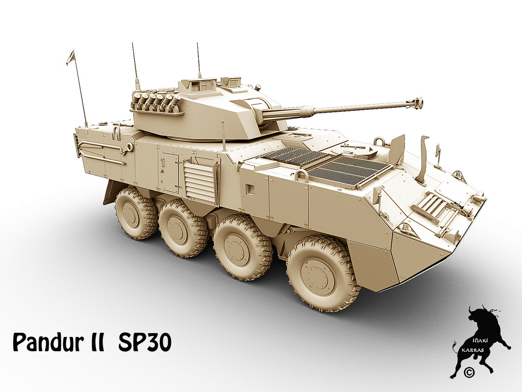 pandur ii sp30 3d model
