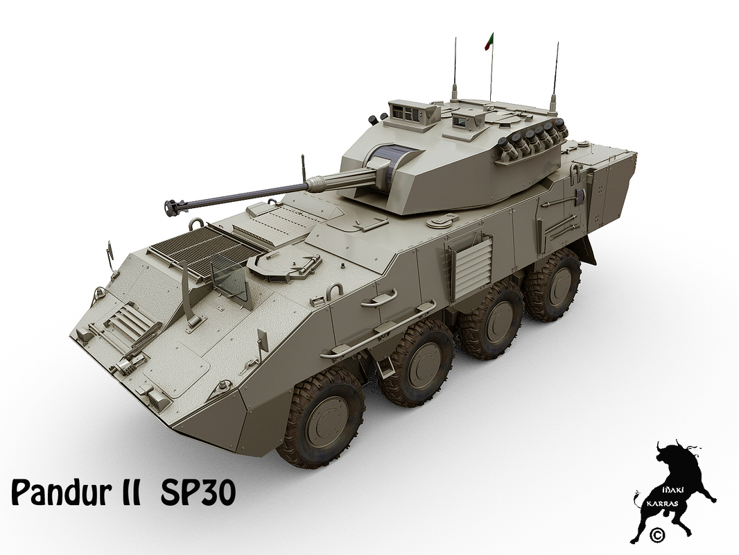 pandur ii sp30 3d model