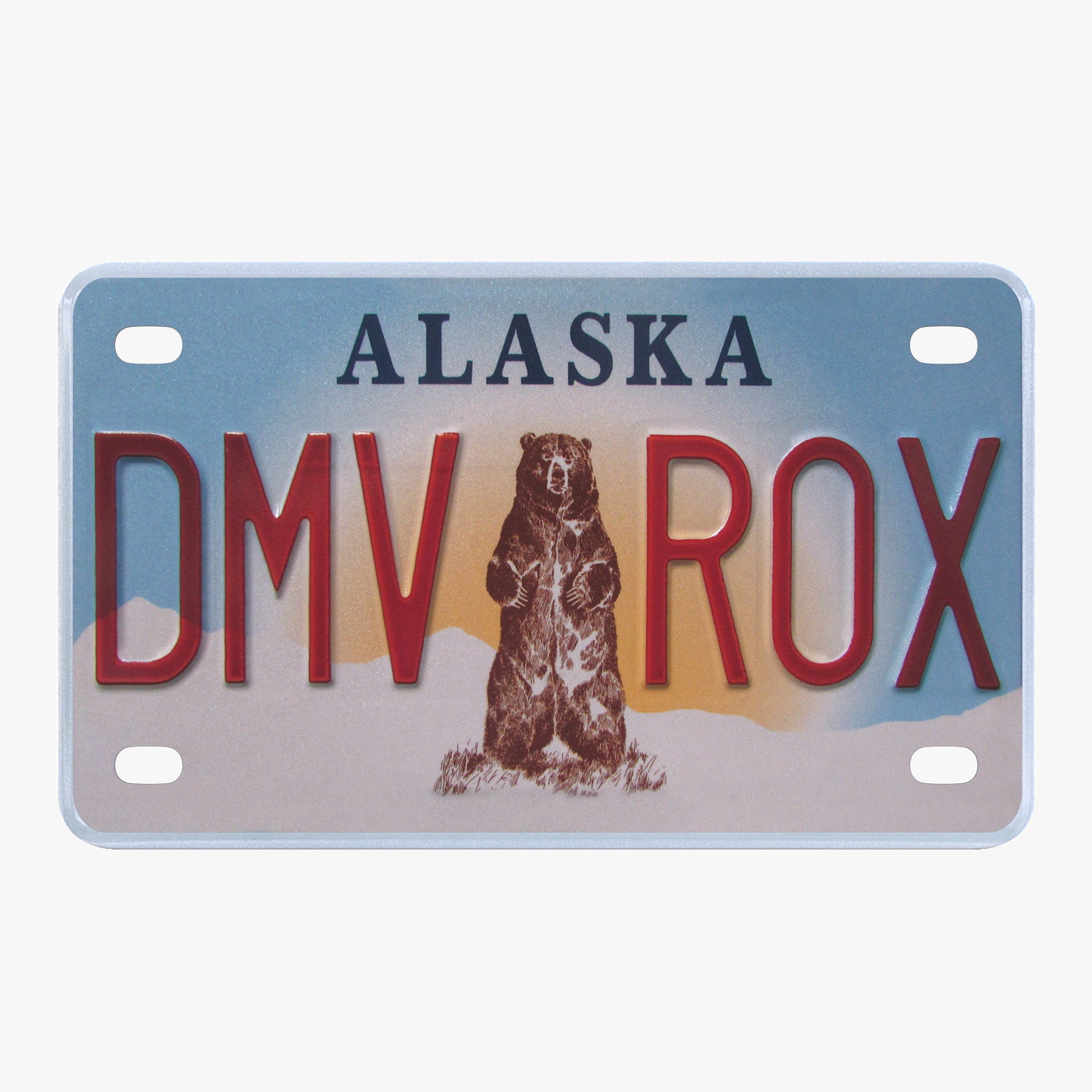 3d alaska license plate