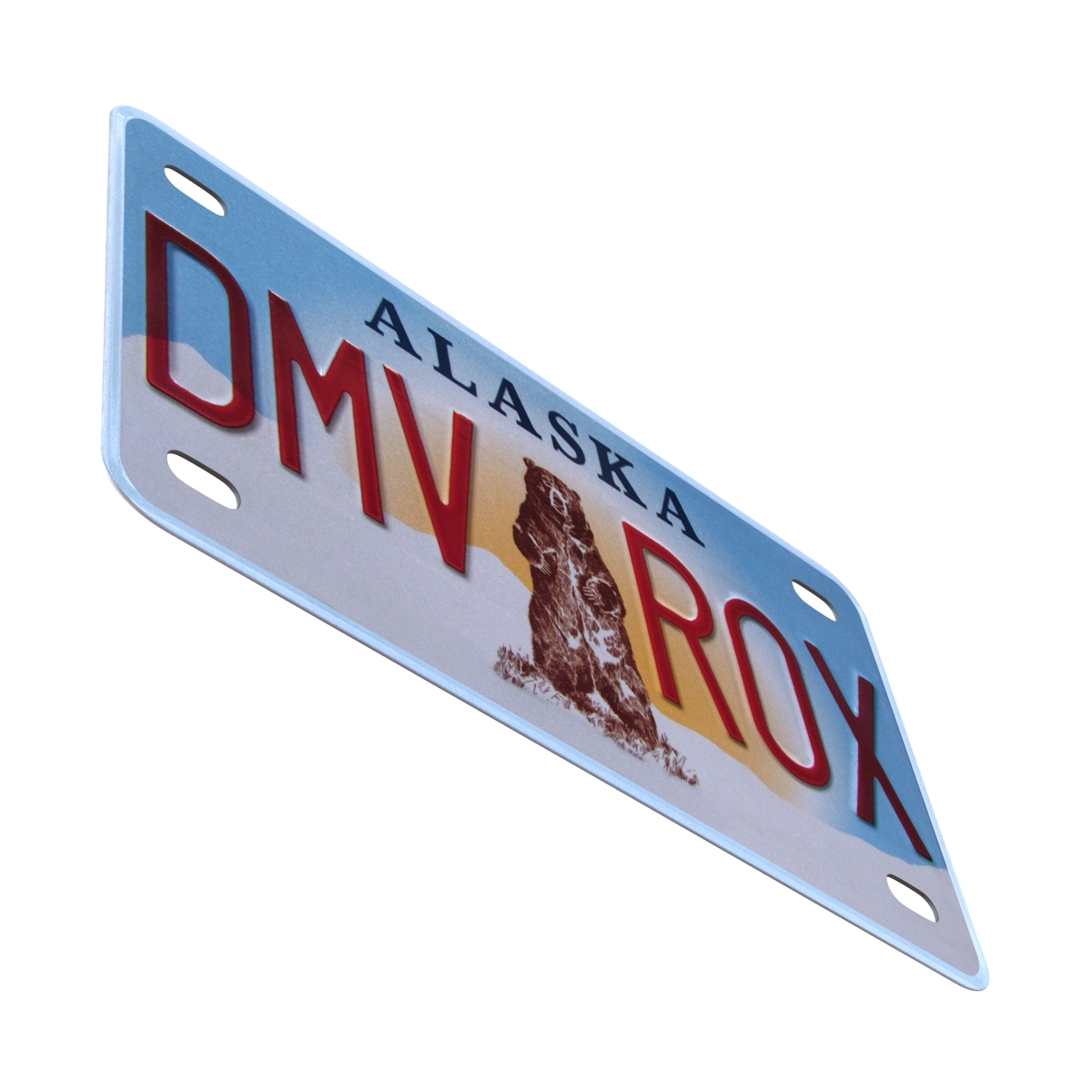 3d alaska license plate