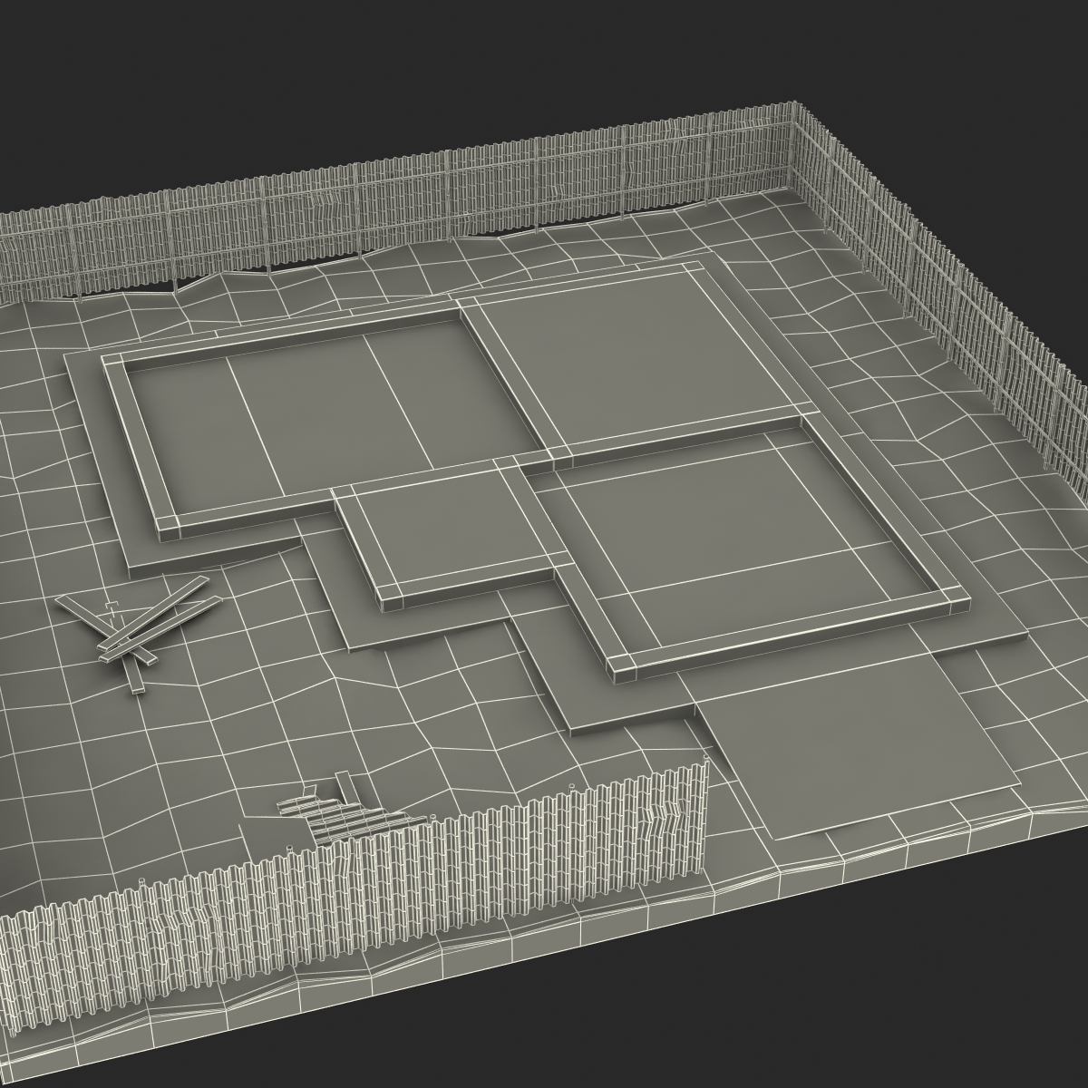 3d 3ds construction site 3