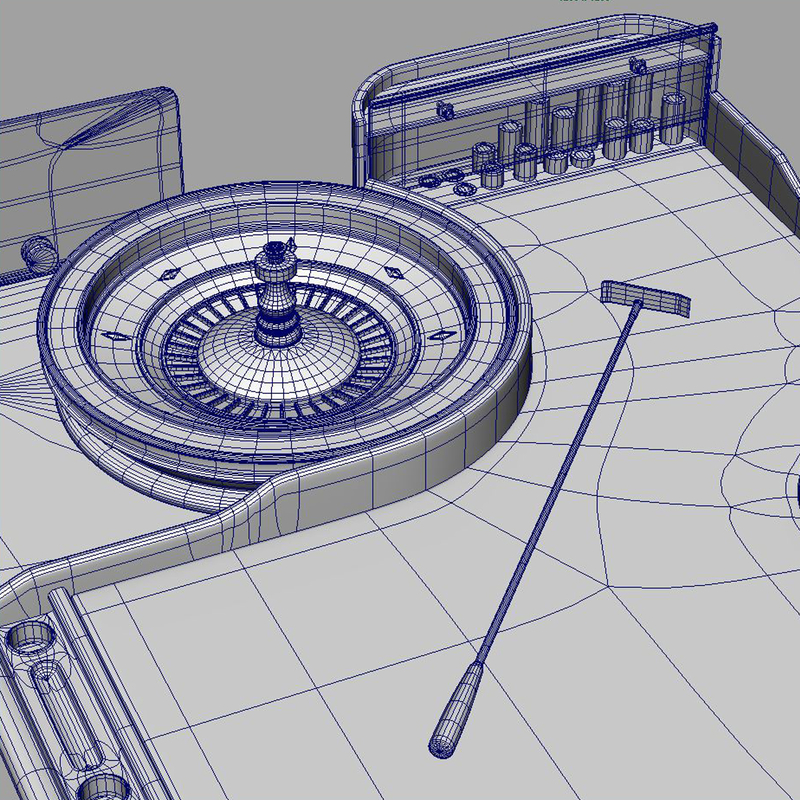 roulette table 3d model