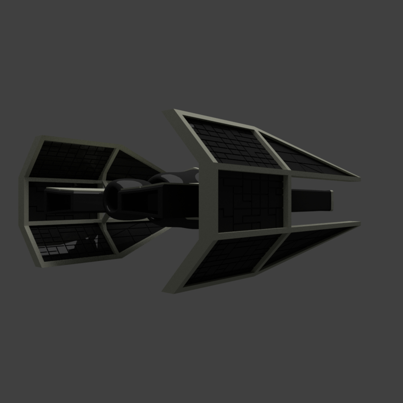 3d blender spaceship model