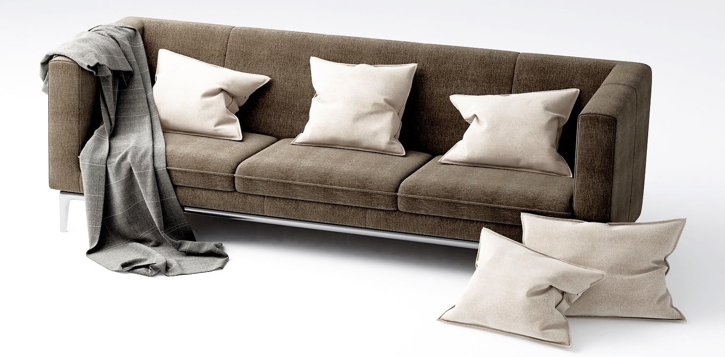3ds max sofa modeled