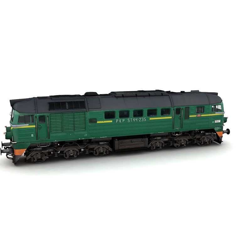 diesel locomotive st44 3d model