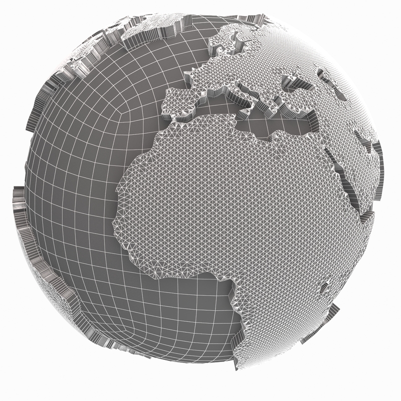 cartoon planet 3d obj