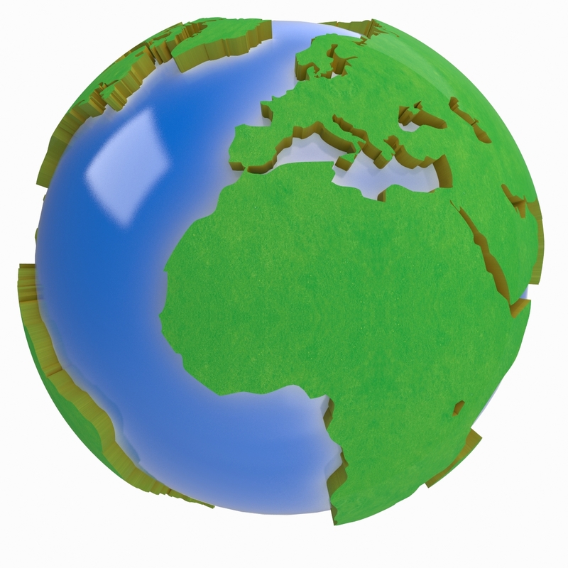 cartoon planet 3d obj