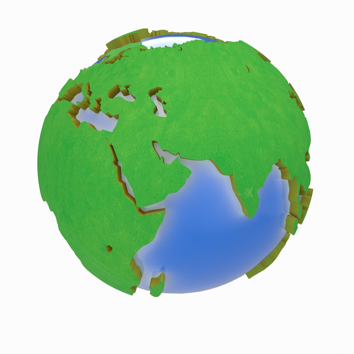 cartoon planet 3d obj