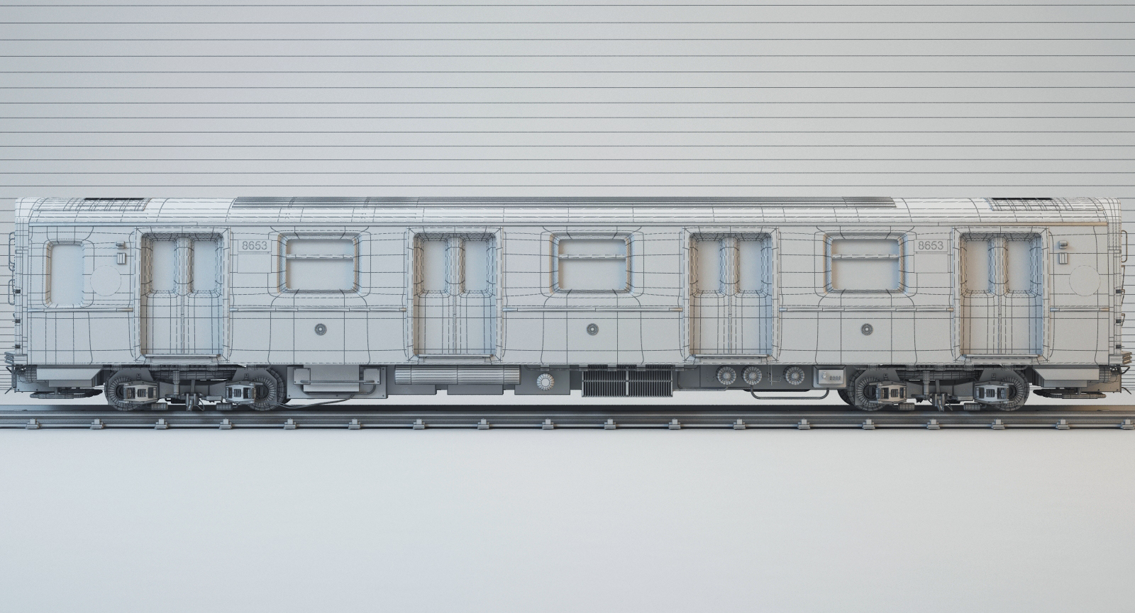 3d new york r160 subway train